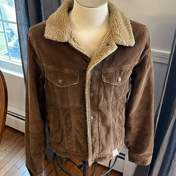 Abercrombie & Fitch | Jackets & Coats | Abercrombie Vintage Brown Corduroy Workwear Jacket Mens ...